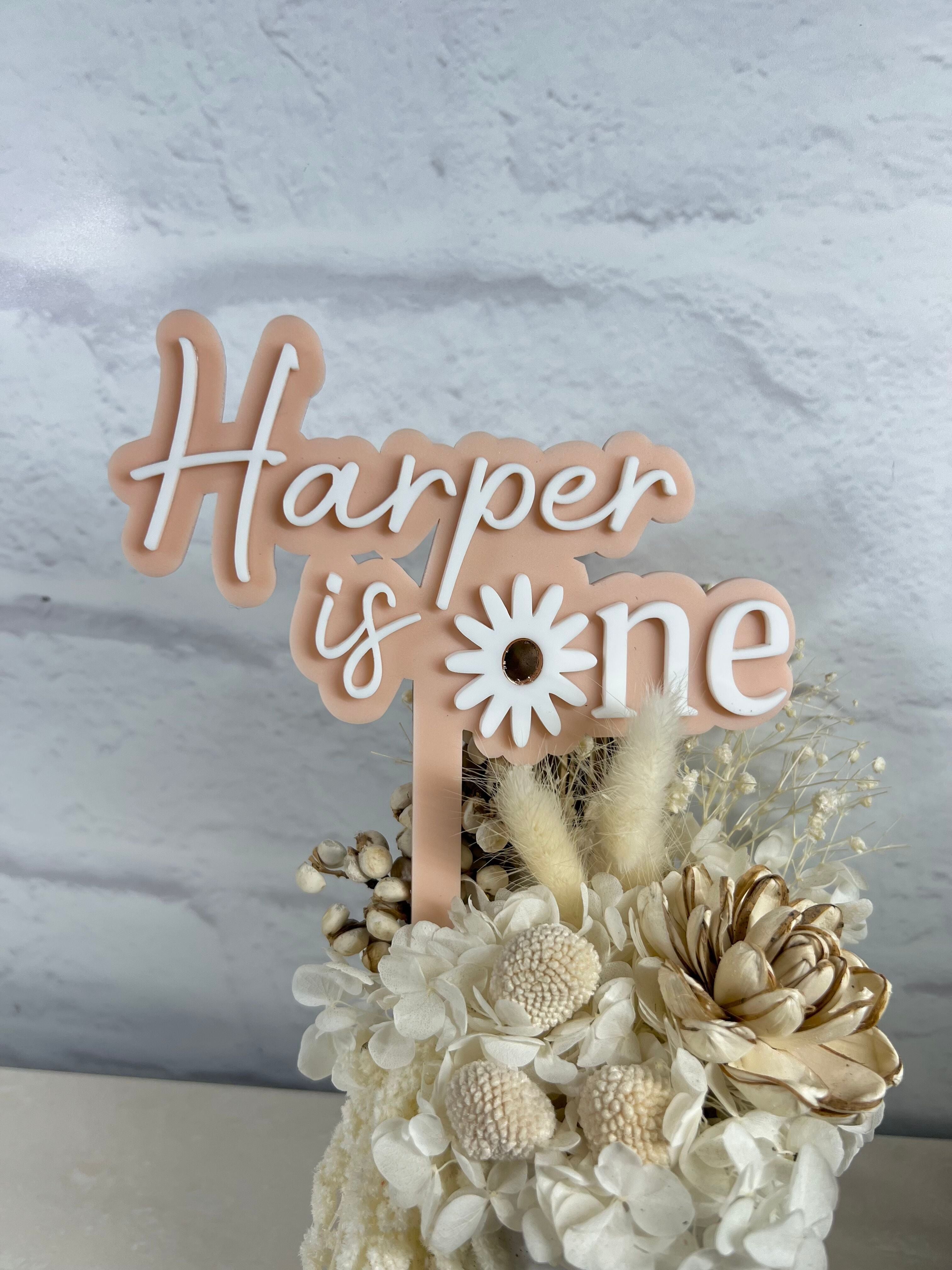 Daisy ONE & TWO Cake Topper – MAC Laser Designs and Engraving